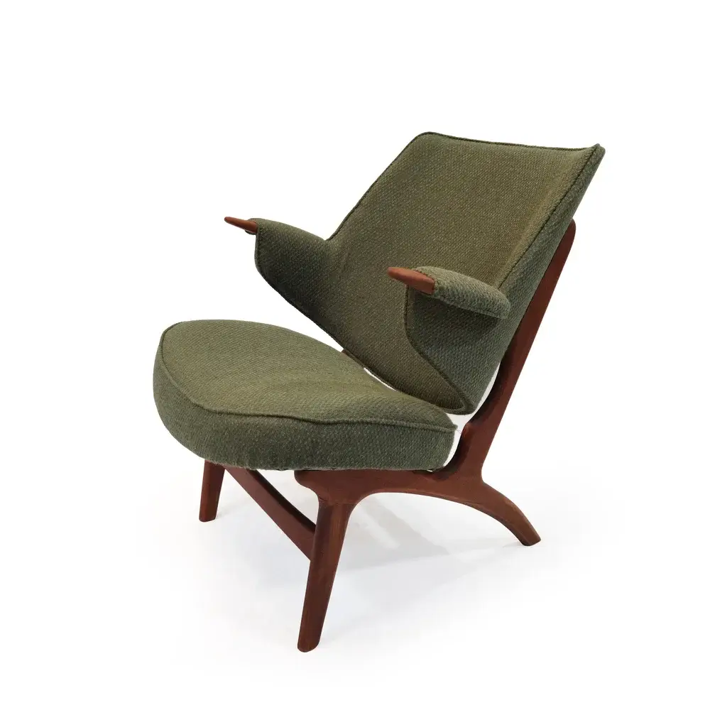 CARL EDWARD MATTHES ARMCHAIR WITH BEECH FRAME, UPHOLSTERED - Pascal ...
