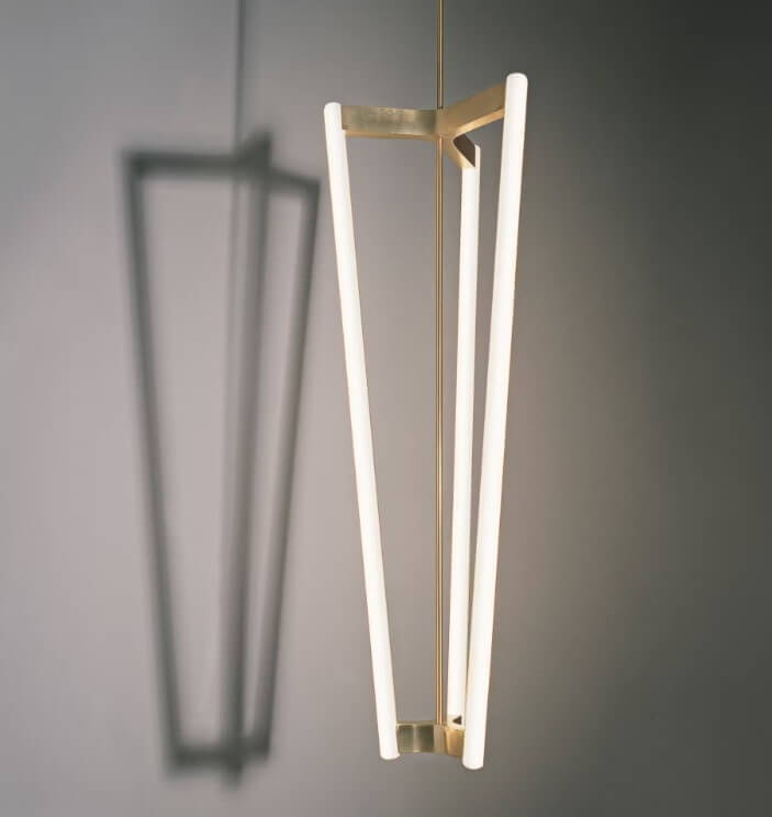 Tube Chandelier, Michael Anastassiades - Pascal Delmotte Interior Design